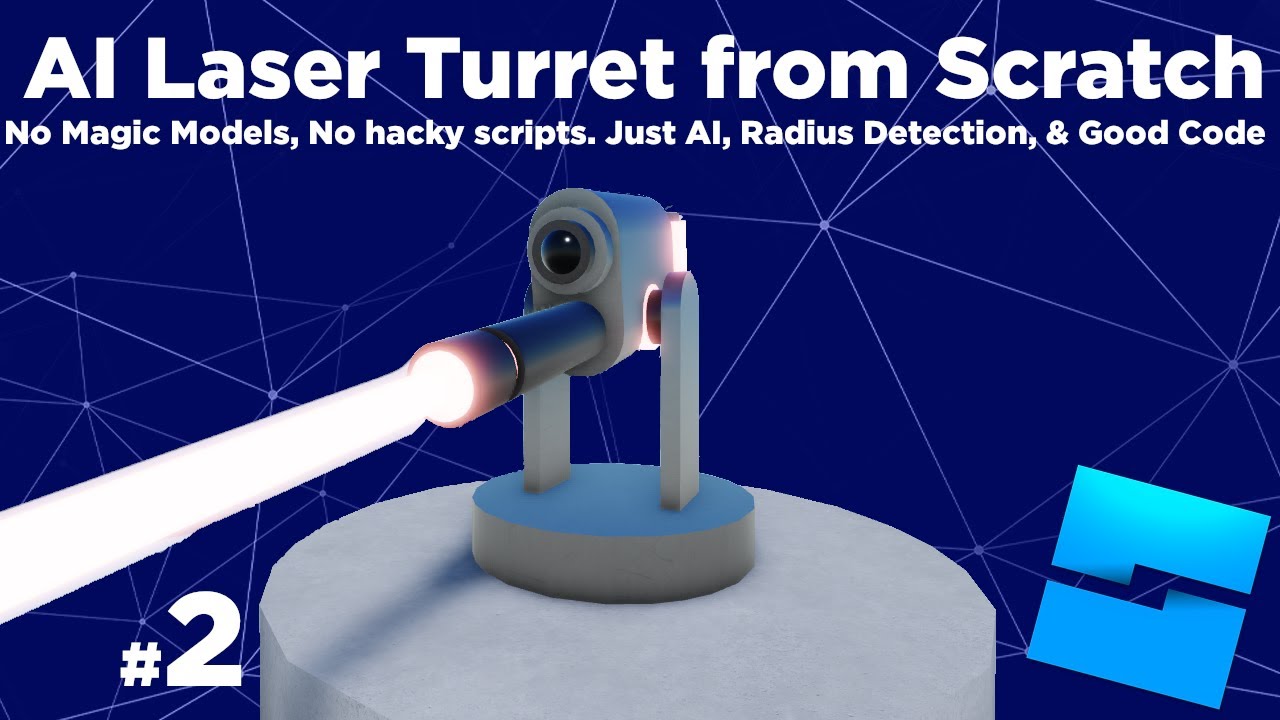 How to make an AI LASER TURRET in Roblox Studio #2 - AI and Laser - YouTube