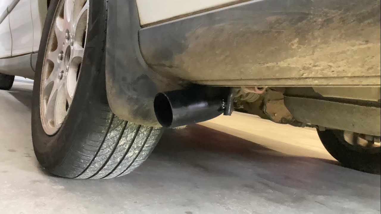 VY Commodore Ecotec V6 Muffler Delete, SIDE PIPE!! - YouTube
