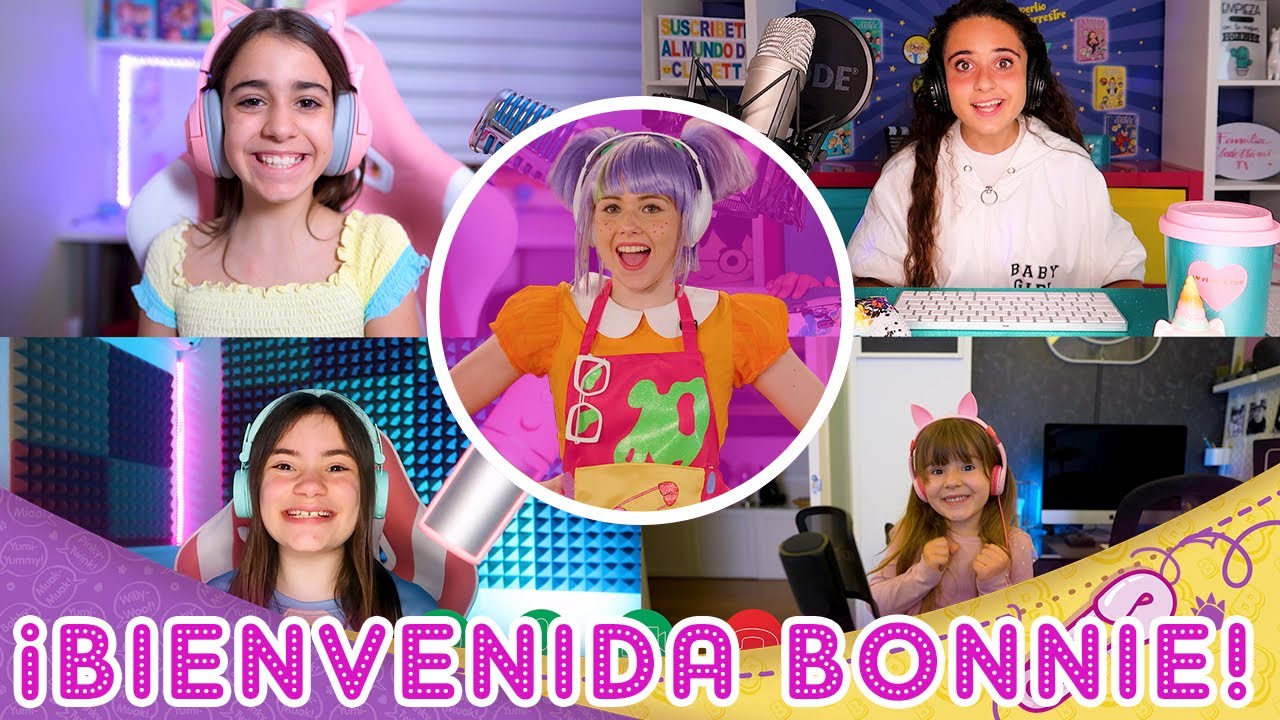 ¡CLODETT,💜ARANTXA,🧡TREMENDING💛y DANIELA BABY PINK💕 conocen a BONNIE! l ...