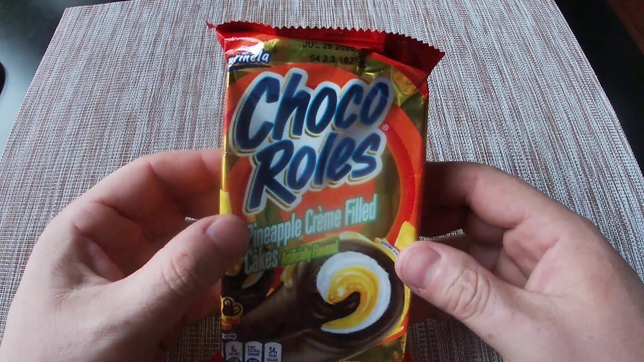 Choco Roles Pineapple Creme Filled Cakes - YouTube
