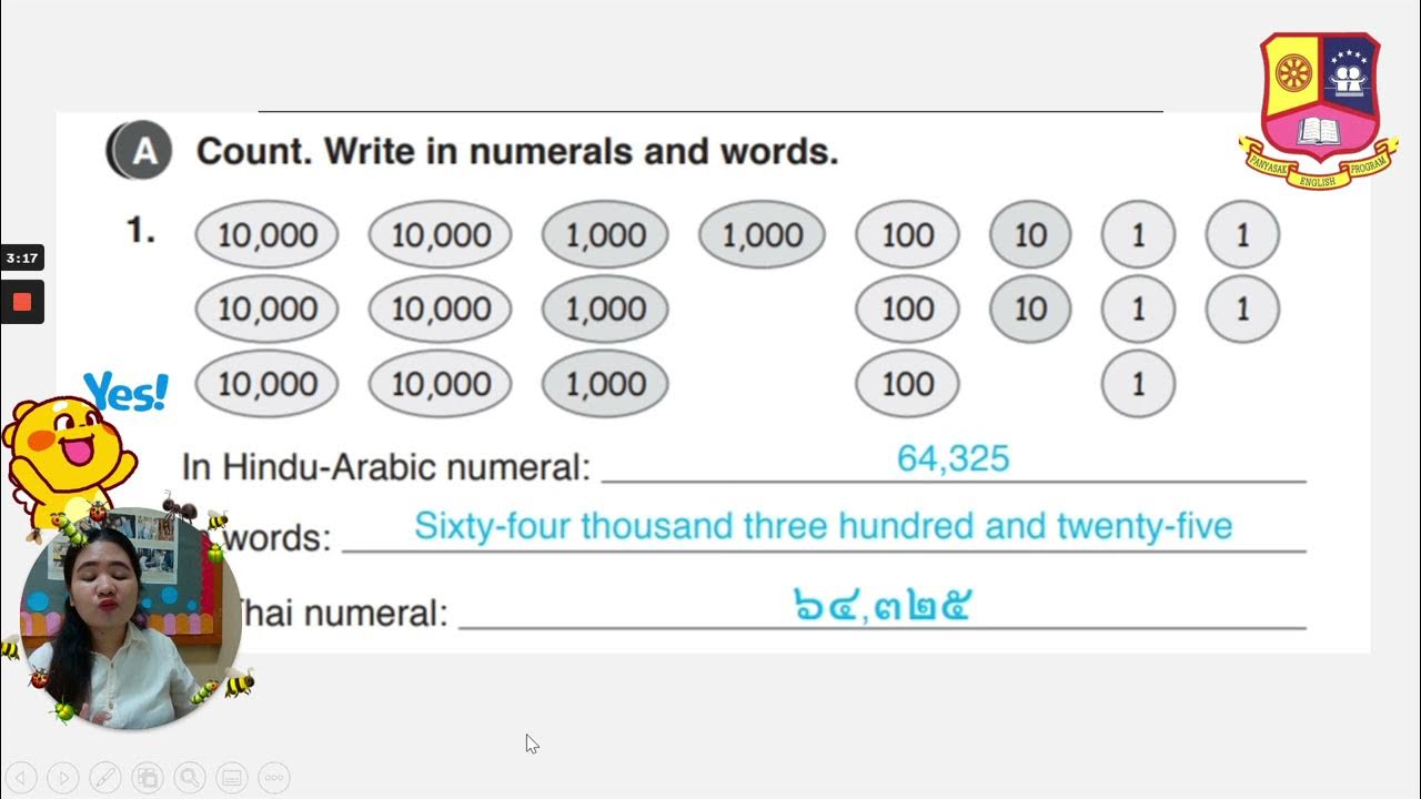 Counting Numbers | Write in Numerals and Words | Numbers up to 100,000 ...