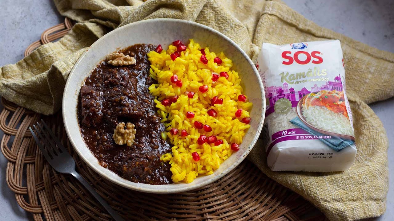 🍗🌰 ¡Fesenjan con Pollo y Arroz Aromático! | Receta Tradicional de Irán ...