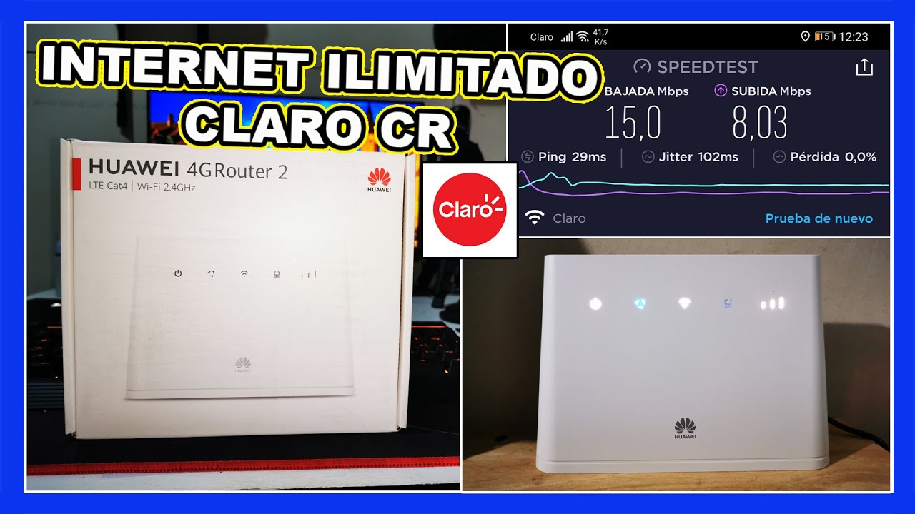 INTERNET 4G ILIMITADO DE CLARO COSTA RICA CON EL MODEM HUAWI B311 EN ...