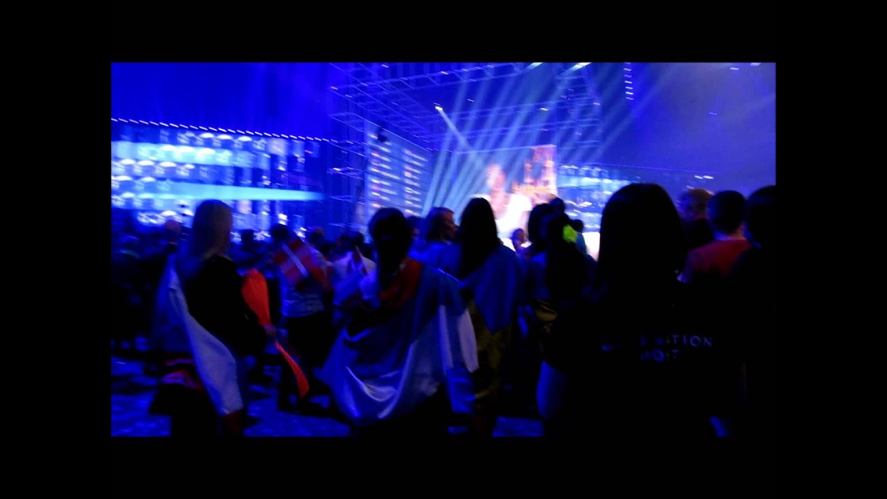 Crowd Perspective of Russia Being Booed While Reading Out Points at ...