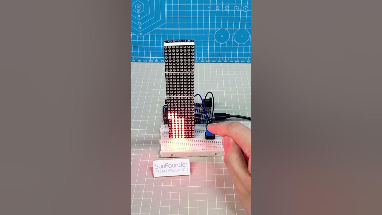 DIY LED Stacking Game Using Arduino - MAX7219 LED Dot Matrix Display #arduino #arduinoproject ...