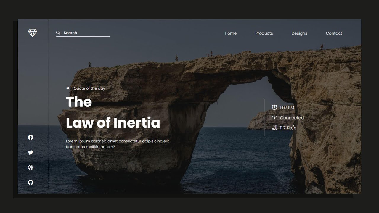 How To Make A Morden Website Design With Html And Css Youtube