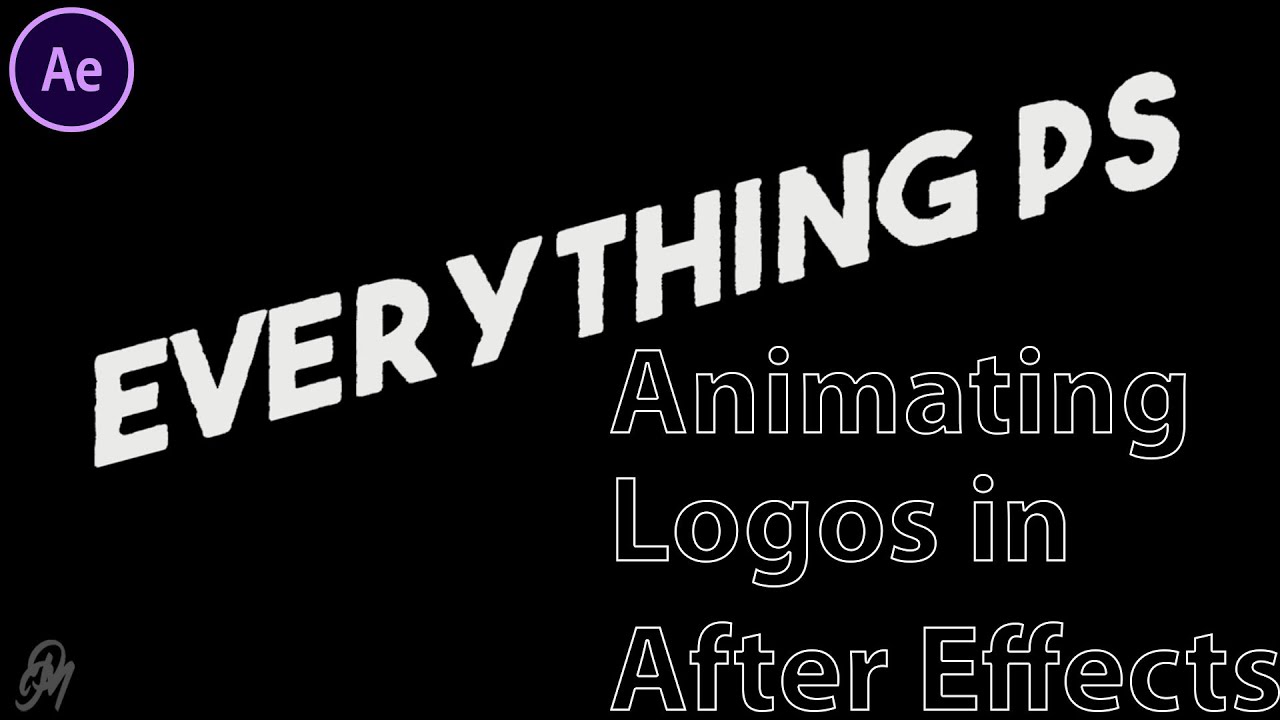 Adobe After Effects Tutorial || How to Animate Logos With Easy Method ...