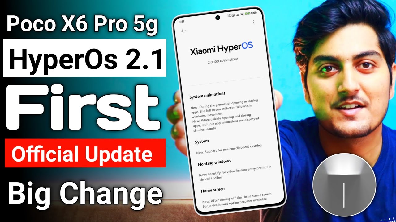 Poco X6 Pro 5g First HyperOs 2.1 Update is Here | HyperOs 2.0.100.0 Poco X6 Pro - YouTube
