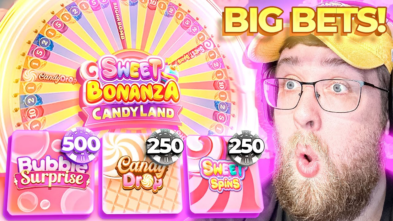 BIG BETS ON SWEET BONANZA CANDYLAND GAMESHOWS! - YouTube
