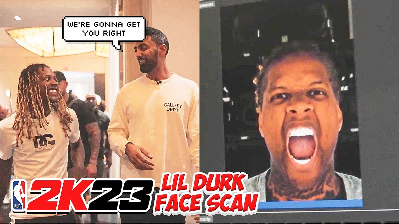 Lil Durk got an EXCLUSIVE LOOK at NBA2K23 & his BUILD... - YouTube