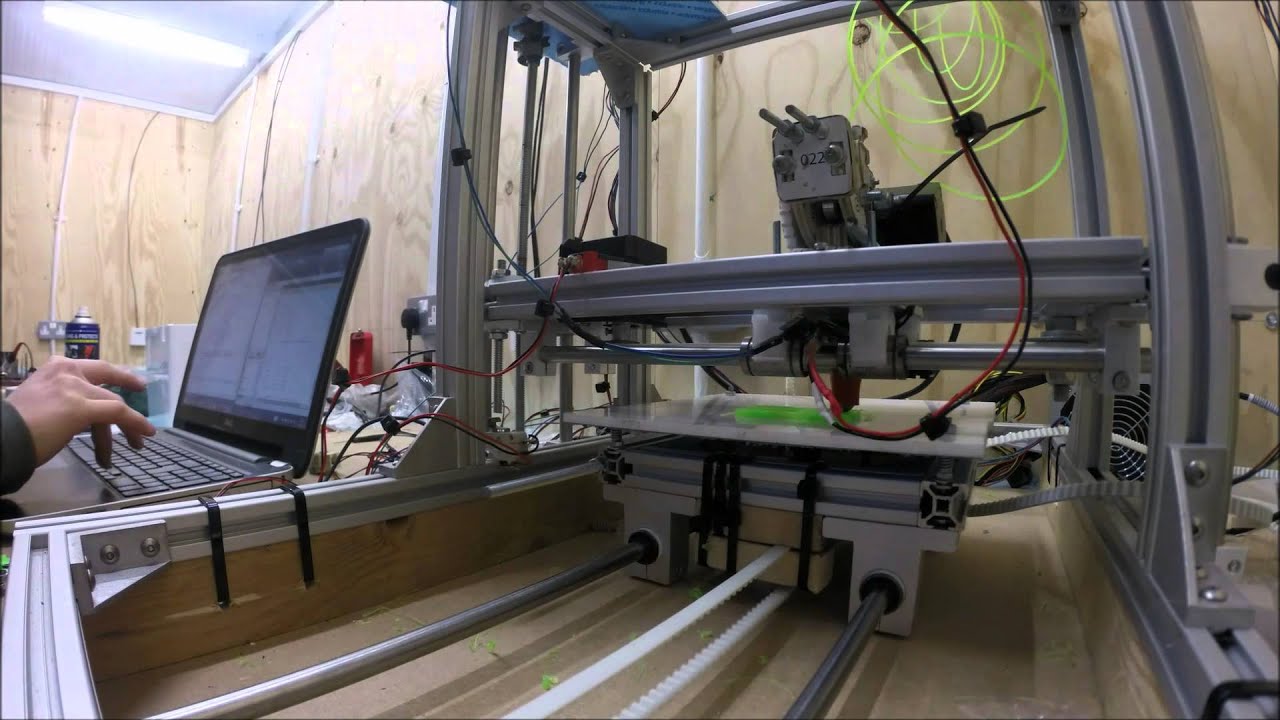 Homemade 3D Printer Version 2 - YouTube