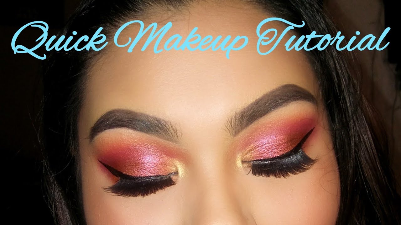 Quick Makeup Tutorial (New Years Makeup) - YouTube