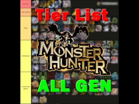 TIER LIST MONSTER HUNTER ALL GEN - YouTube