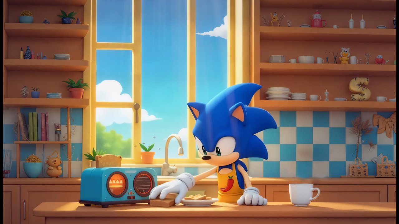 Sonic's Kitchen Adventures 🍳 Comforting Lofi to Ease Your Mind 🍲 ...