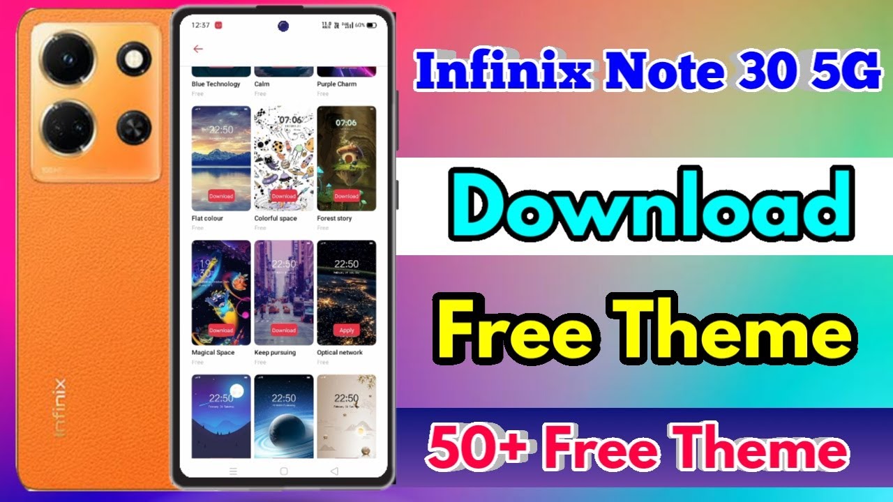 how to change theme in infinix note 30 5g | infinix note 30 5g me theme ...