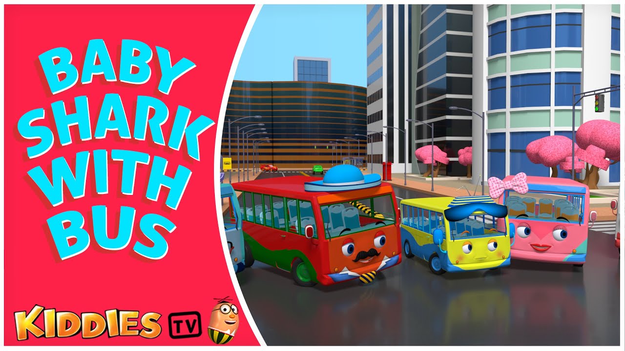 Baby Shark with Buses Song for Kids| Baby Bus Family | Baby Shark Buses ...