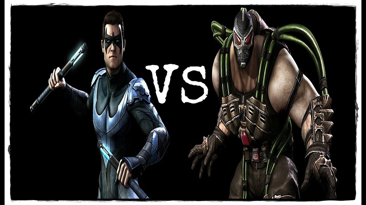 Injustice: Gods Among Us [Nightwing VS Bane] Gameplay - YouTube