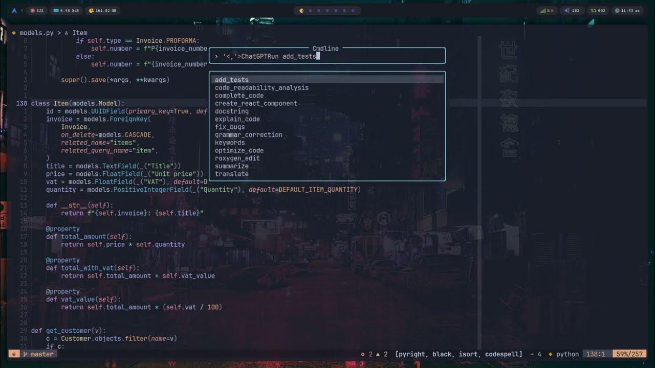 Using the ChatGPT.nvim Plugin to Perform Code Readability Analysis in ...