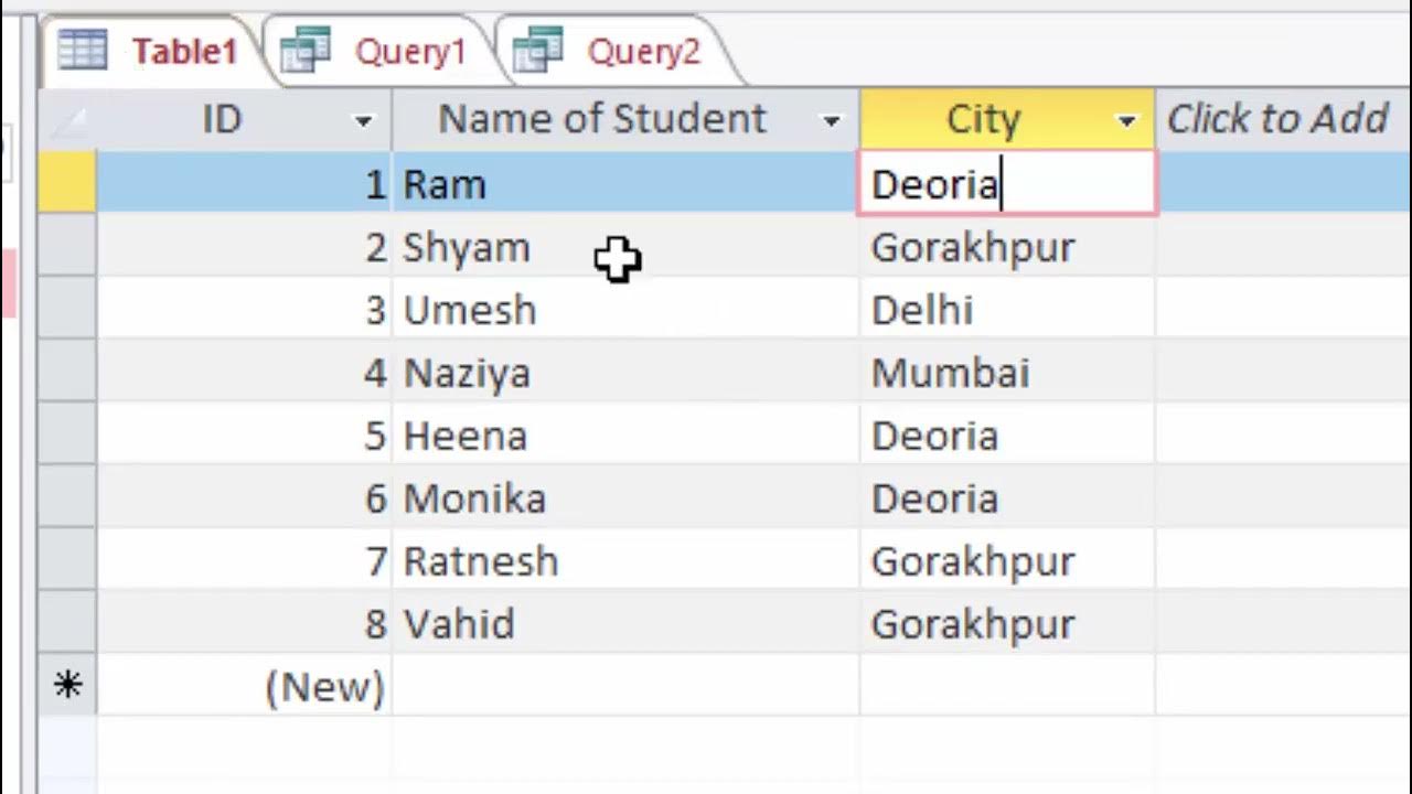 Update Query in Steps in Microsoft Access@COMPUTEREXCELSOLUTION - YouTube