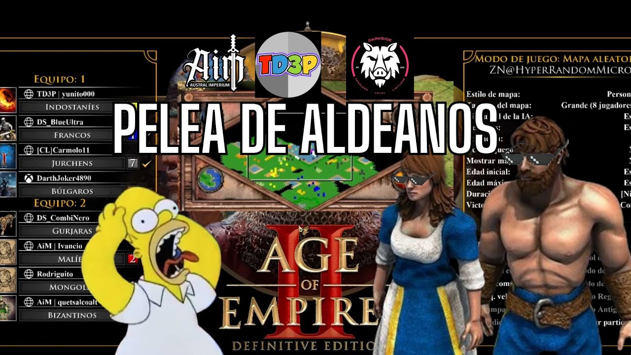 ¿JUGAMOS UN MINI MAPA CON 8 JUGADORES, QUE PUEDE SALIR MAL? | AGE OF ...