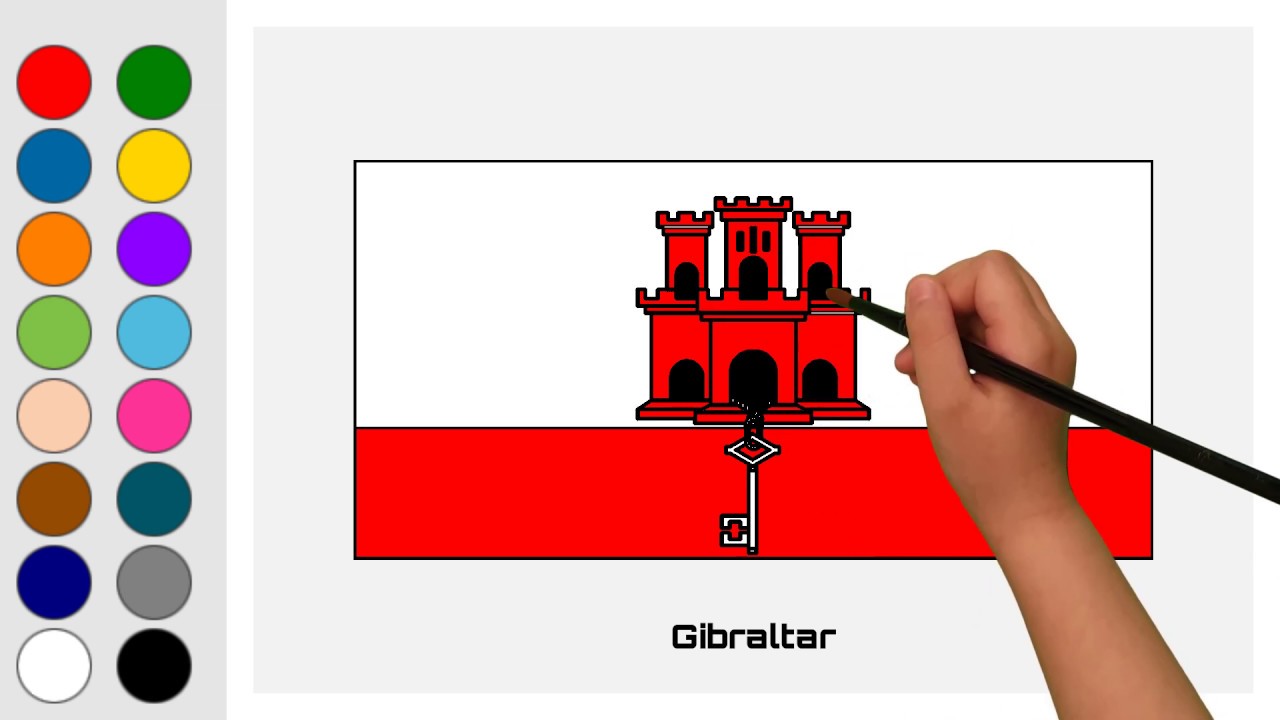 Flag of Gibraltar - Europe - YouTube