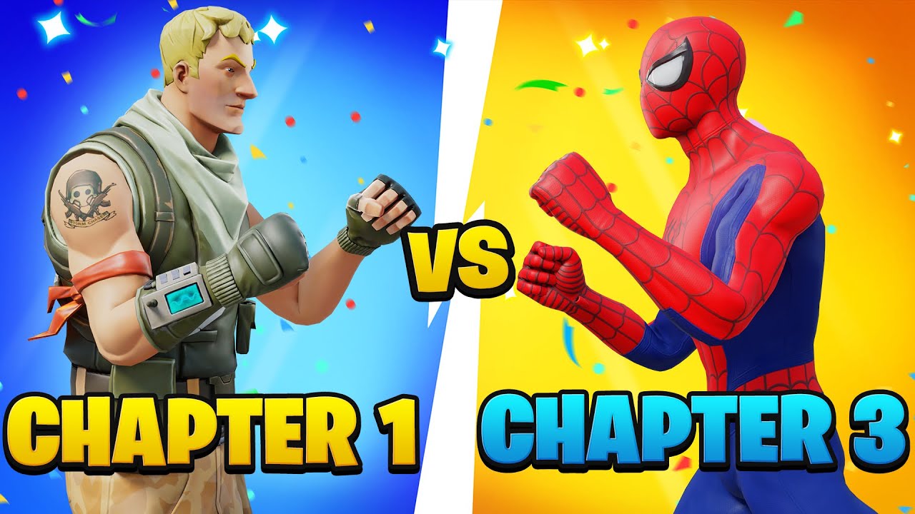 Fortnite Chapter 1 Vs Chapter 3!! - YouTube