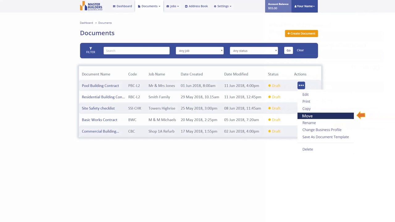 eDocs tutorial Part 8 Document menu actions - YouTube