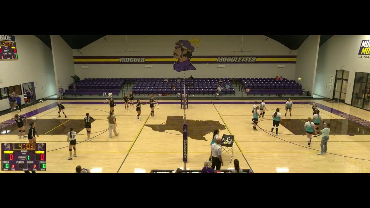 Munday vs moran Girls' Varsity Volleyball - YouTube