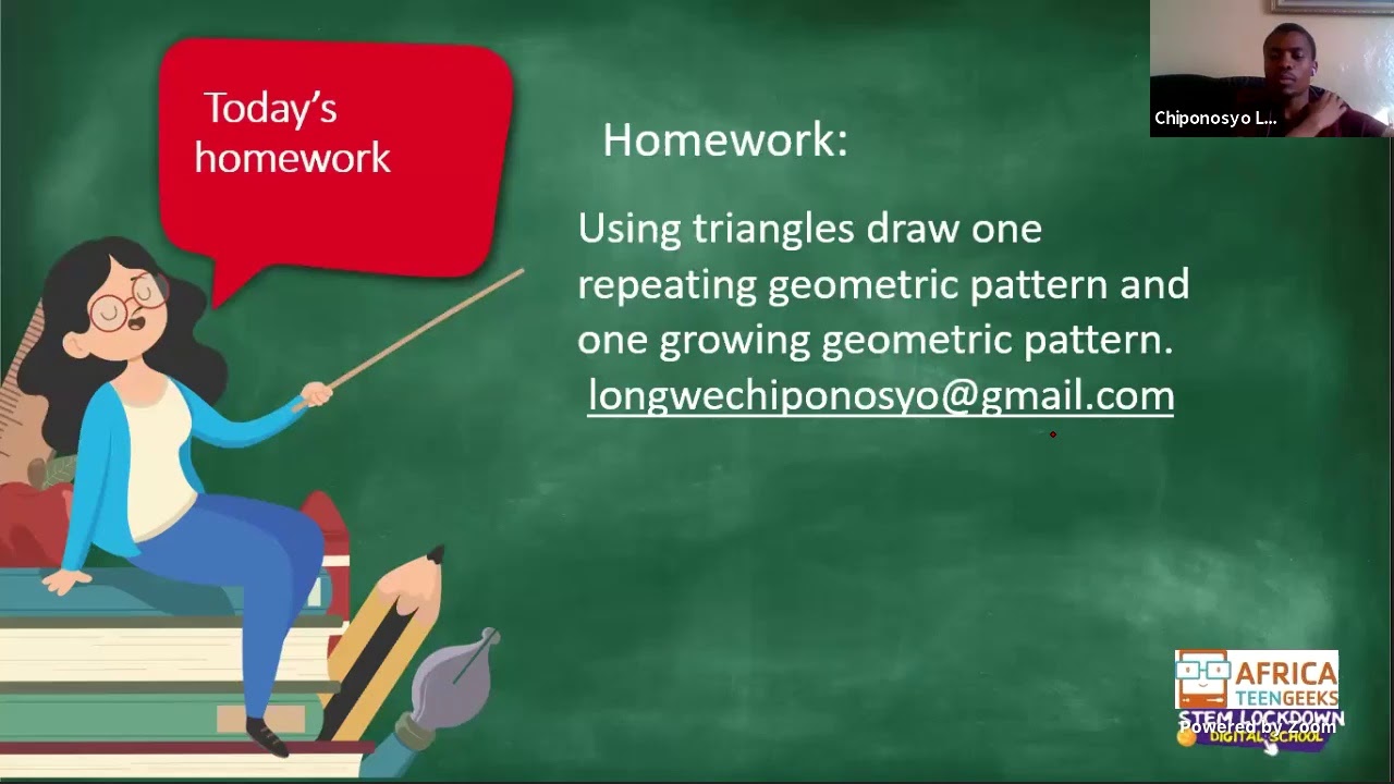 Grade 4 Maths 1 June 2020 Geometric Patterns - YouTube