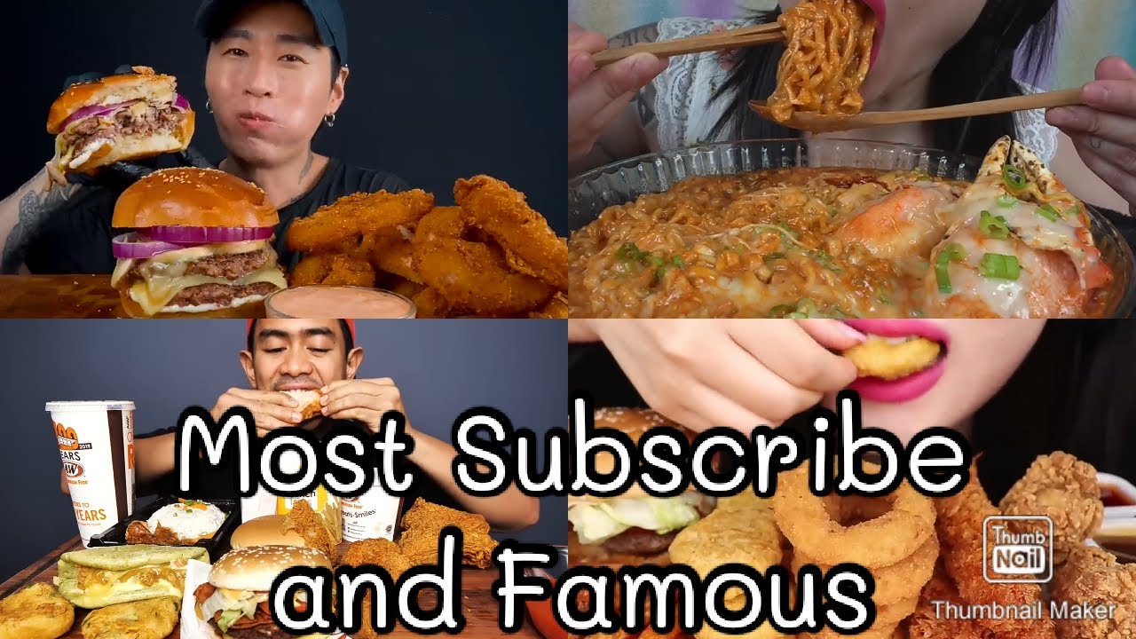 ASMR| MOST FAMOUS AND SUBSCRIBE MUKBANGERS IN THEIR COUNTRY | mukbang ...