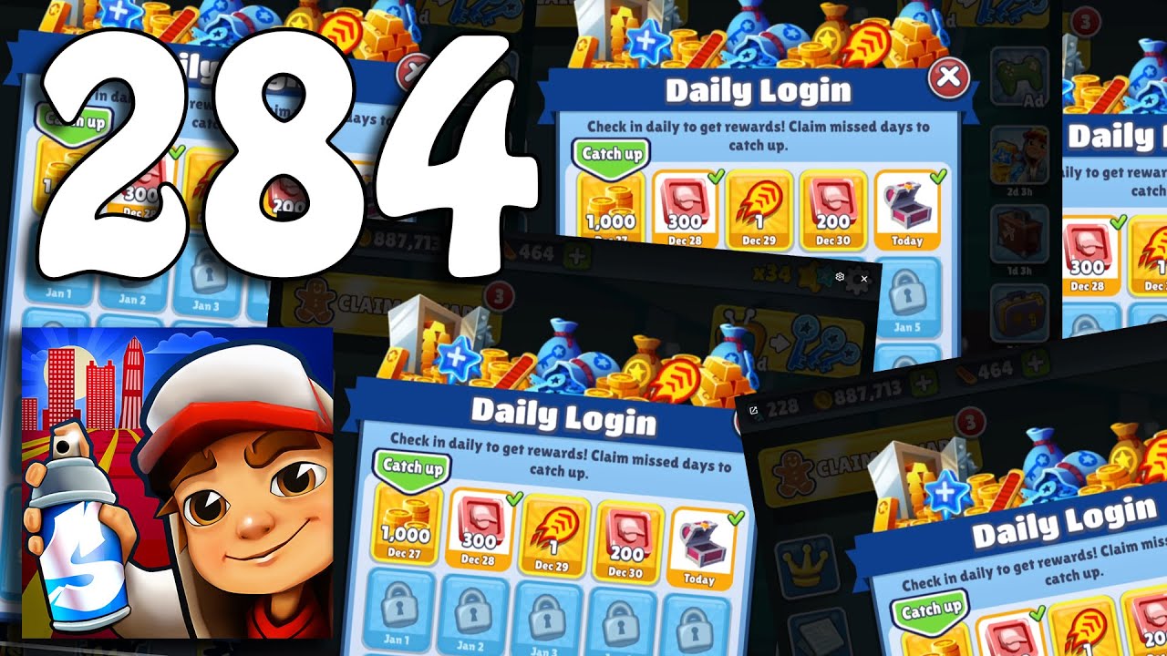Subway Surfers - Daily Login Again - Gameplay Walkthrough Part 284 ...