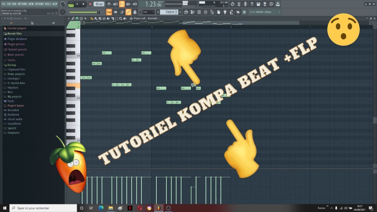 Tutorial beat Kompa +FLP (Prodz BY KJ On The Beat Boy) - YouTube