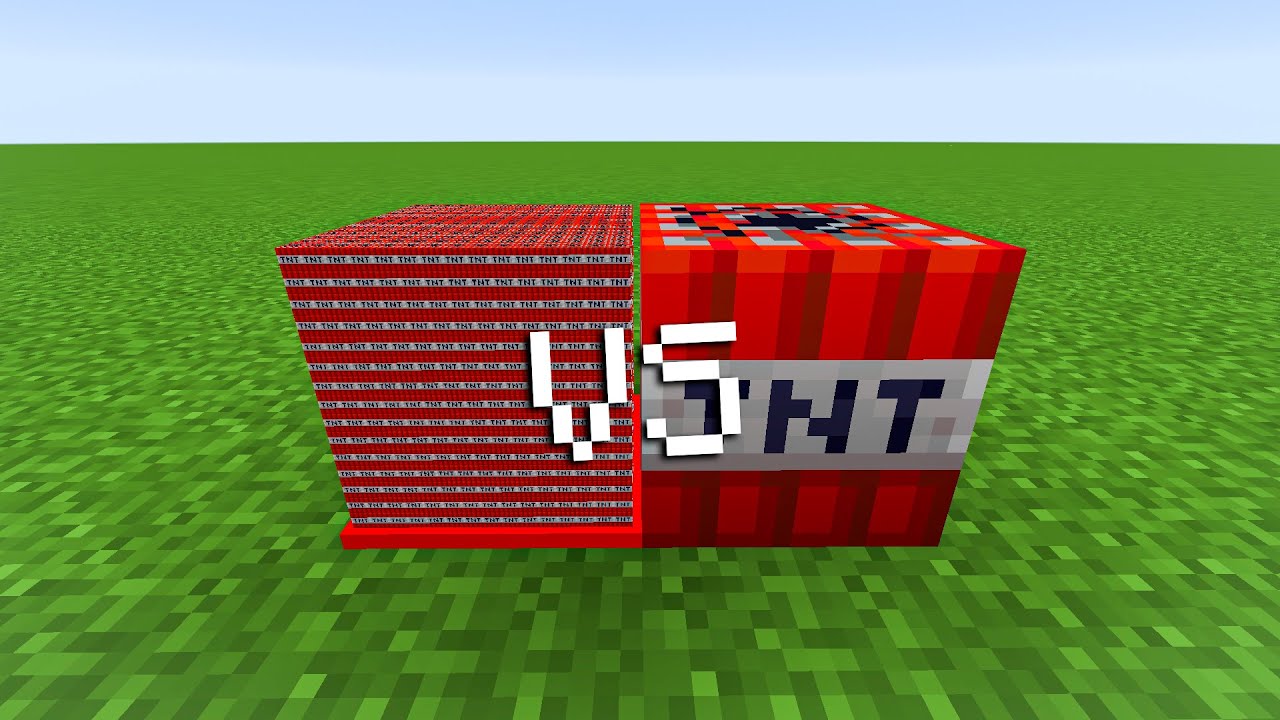4096 mini tnt vs normal tnt - YouTube