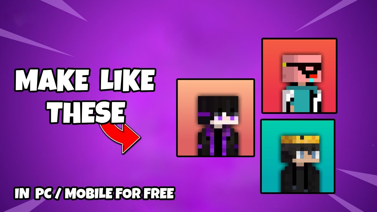 How to make Minecraft PFP/LOGO in Pc and Mobile | Easiest way to make ...