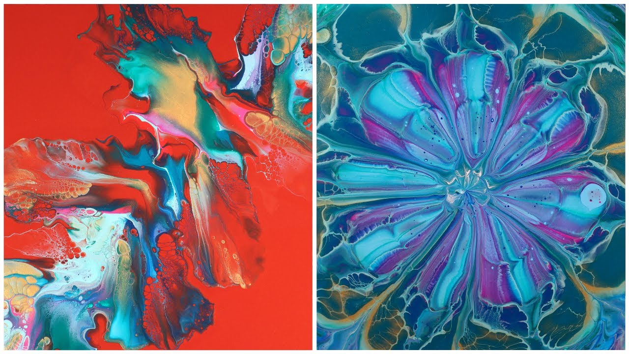 Dutch Pour * STUNNING* & LEAKY CUP *BEAUTIFUL* Acrylic Fluid Pour ...