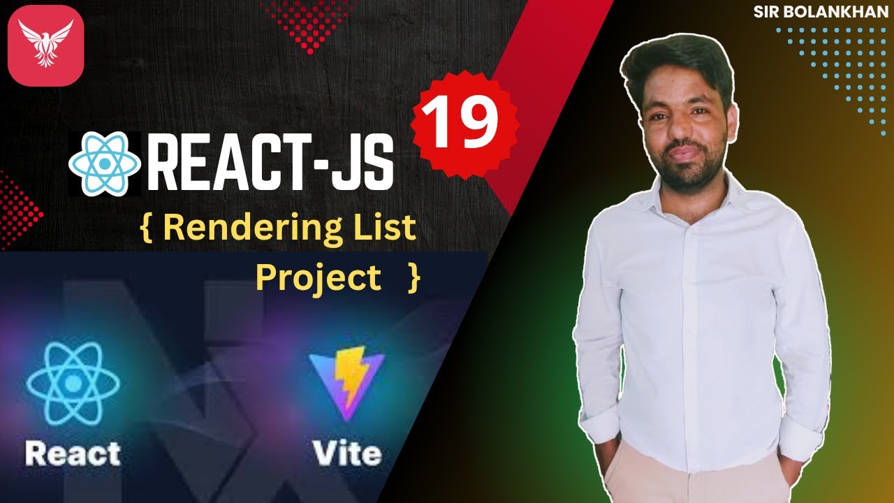 Rendering List Project in React JS ⚛️ | Build a Dynamic List Using .map ...