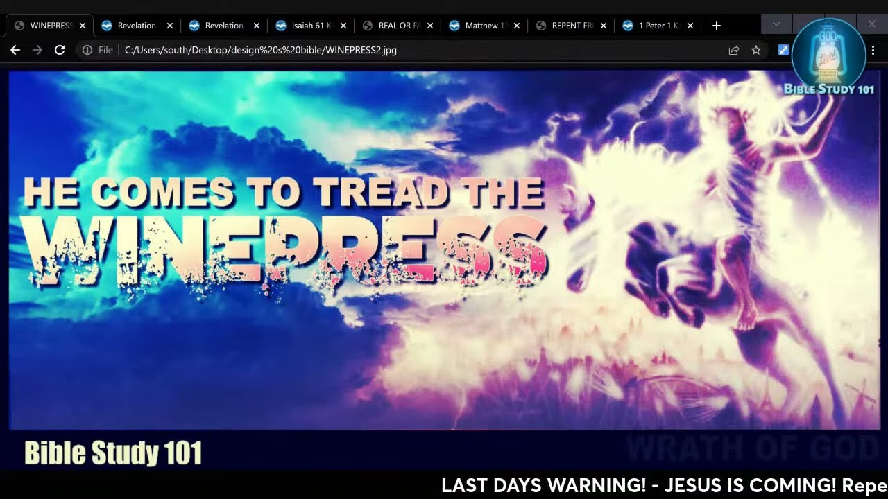 HE COME TO TREAD THE WINEPRESS 1 Peter YouTube