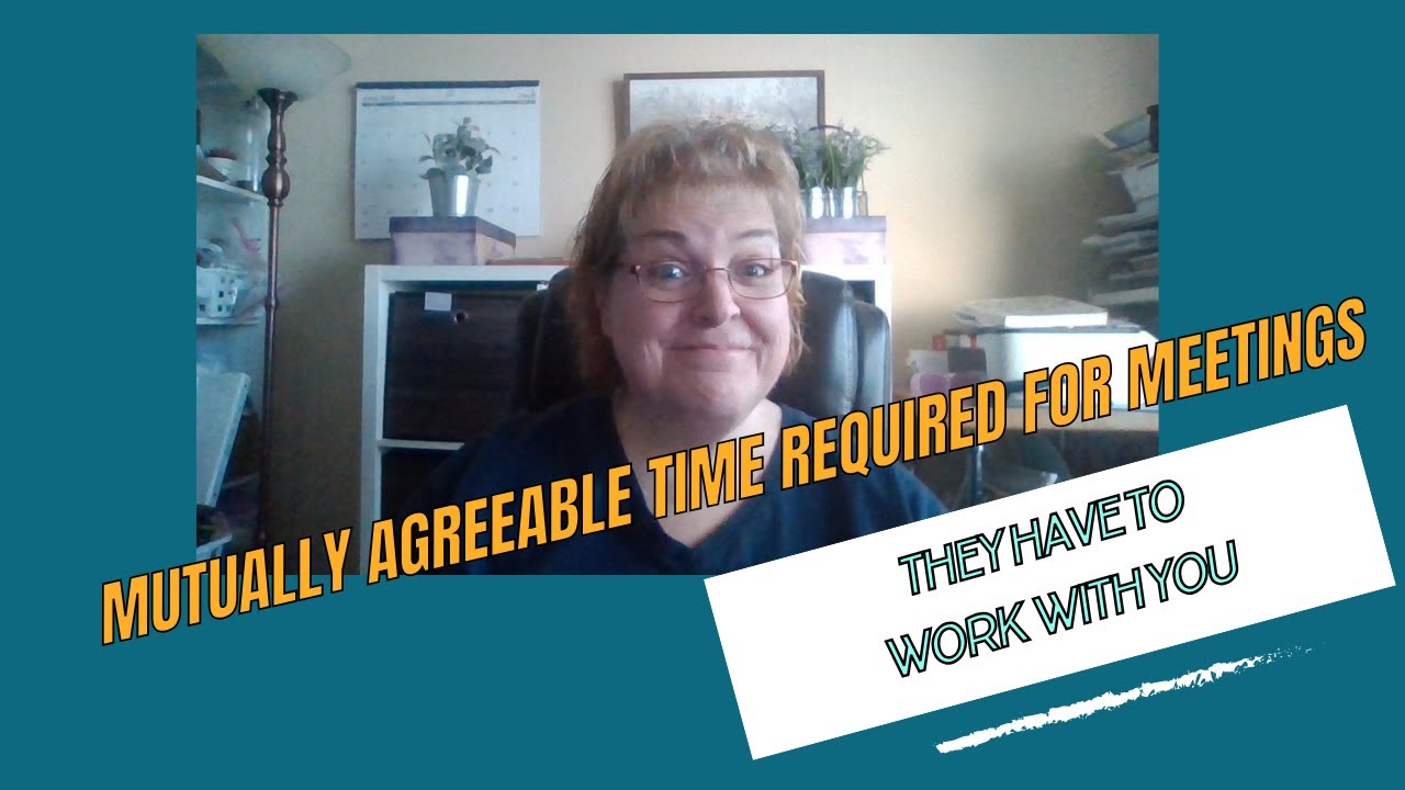 IDEA Requires Mutually Agreeable Time for IEP Meetings - YouTube