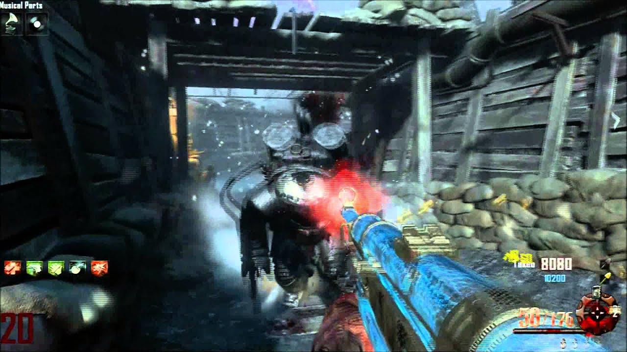 Black Ops 2 "ORIGINS" Round 20 Trench Zombie Train Strategy - YouTube