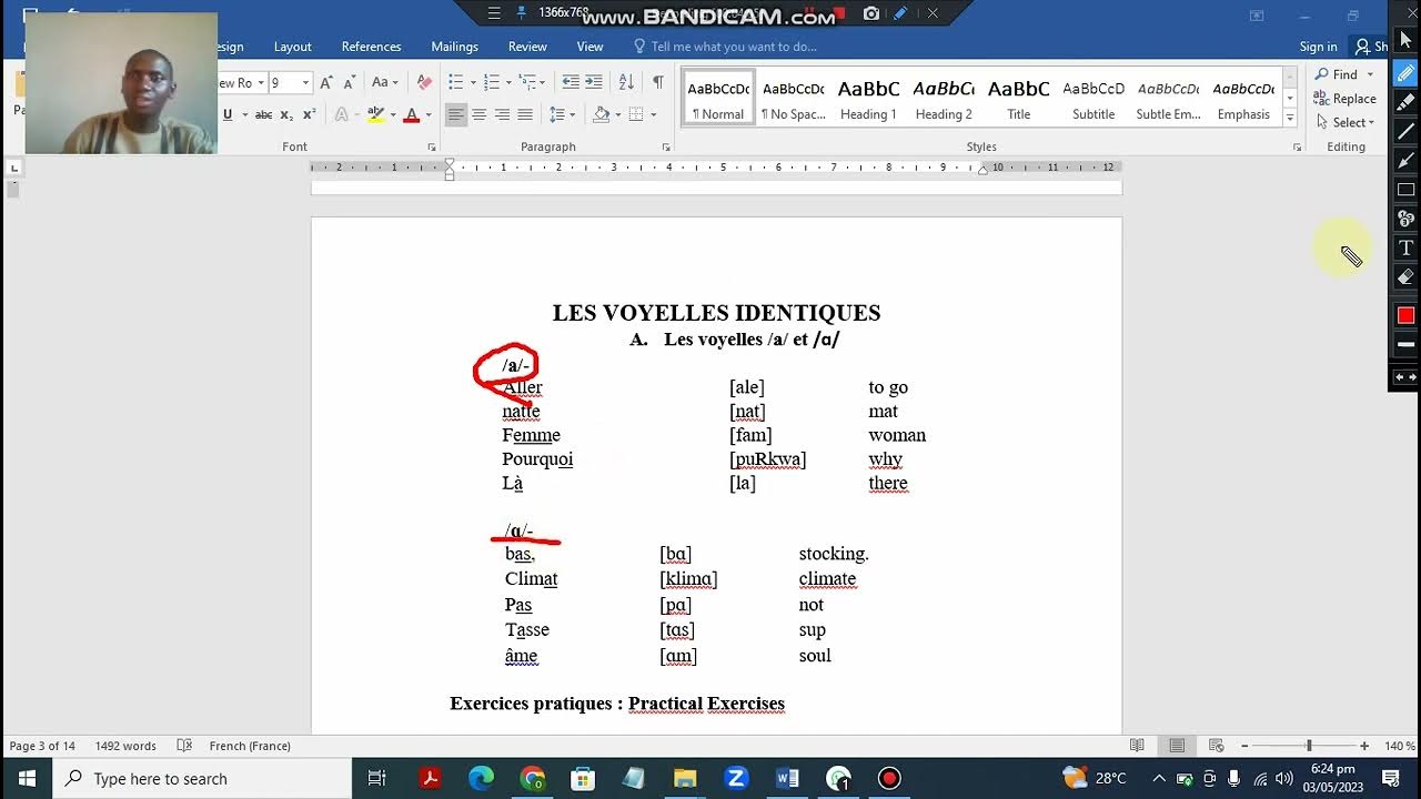 Les voyelles orales/ French oral vowels - YouTube