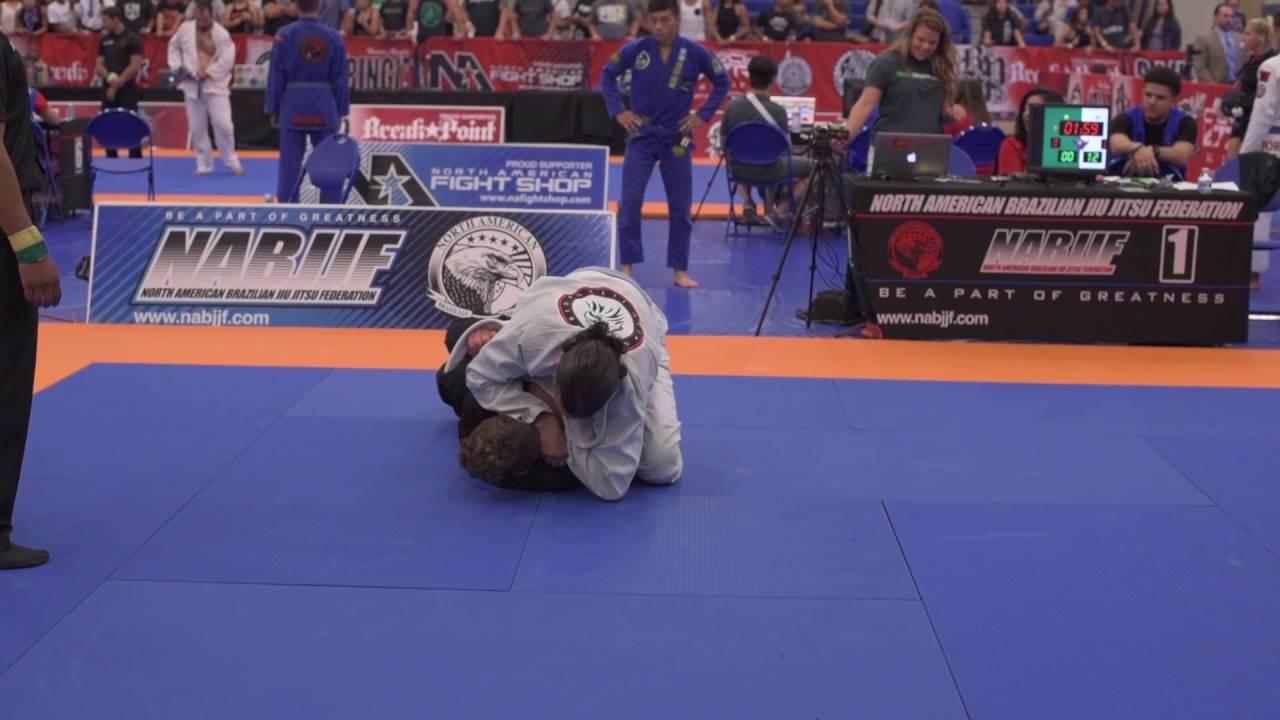 Paris' First Match - 2016 NABJJF North American BJJ Tournament - YouTube