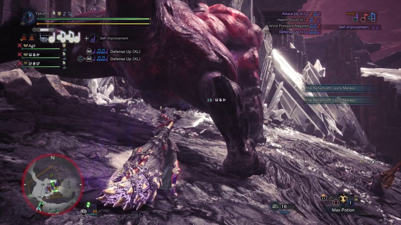 MHW Extreme Behemoth Kill 17:05, 30 minutes after release with randoms ...