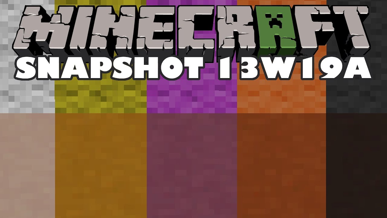 Minecraft - Snapshot 13w19a - STAINED CLAY, NEW TEXTURES AND MORE ...