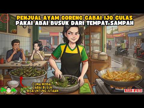 AZAB PENJUAL AYAM GORENG CABAI IJO CULAS PAKAI CABAI BUSUK DARI TEMPAT SAMPAH || ANIMASI AZAB