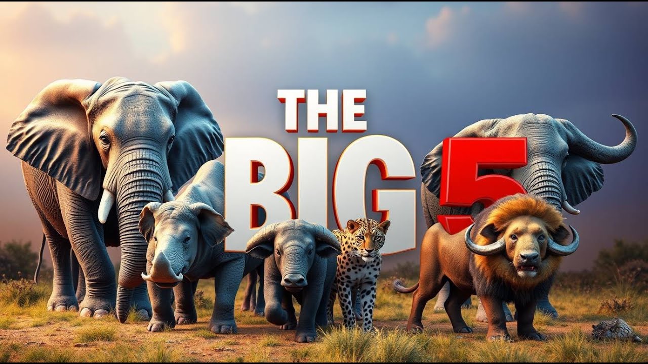 The big 5:Africas most iconic Animals and where to spot them - YouTube
