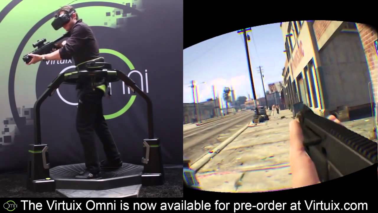 GTA V avec l’Oculus Rift et le Virtuix Omni - YouTube