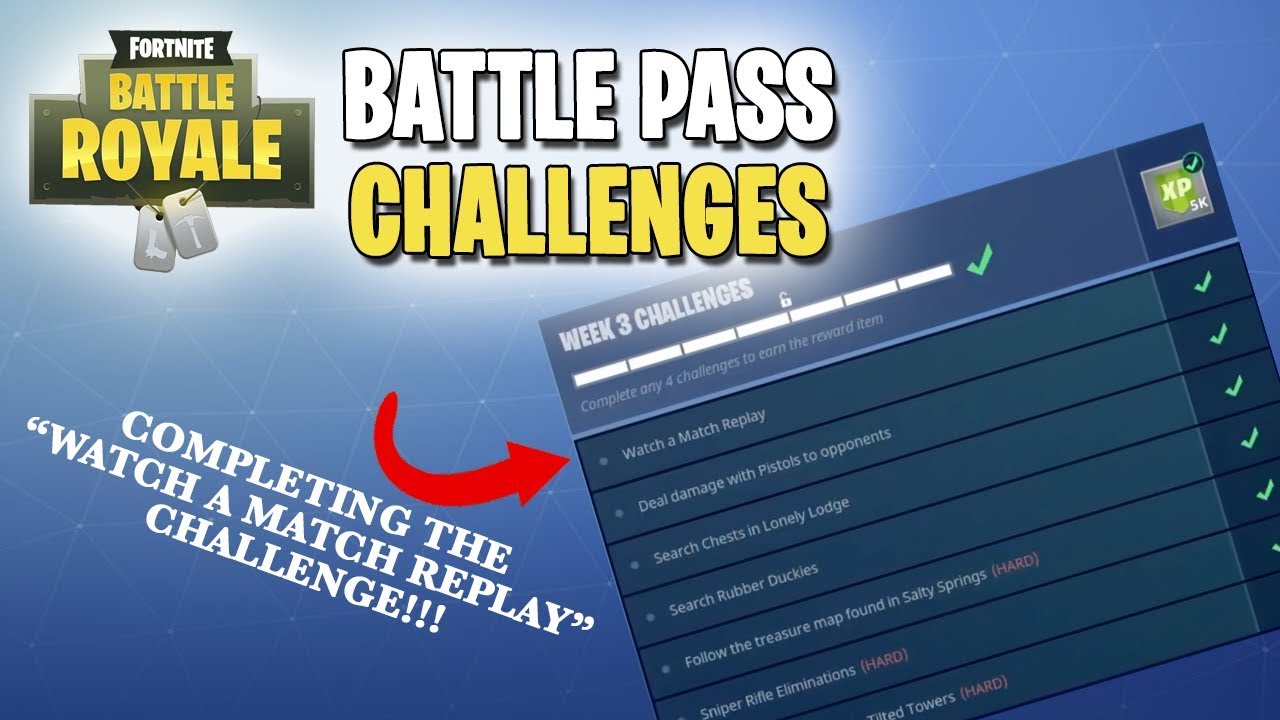 Fortnite | Battle Pass Challenges | Week #3 | How to Complete "Watch a ...