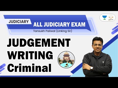 Judgment Writing Criminal | Judiciary l Tansukh Paliwal l Linking Laws - YouTube