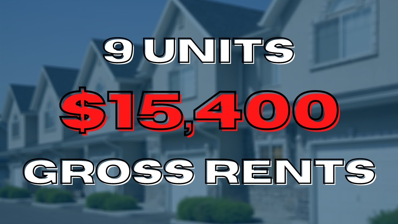 Running The Numbers On A 9 Unit Townhouse Complex - Million Dollar Deal ...
