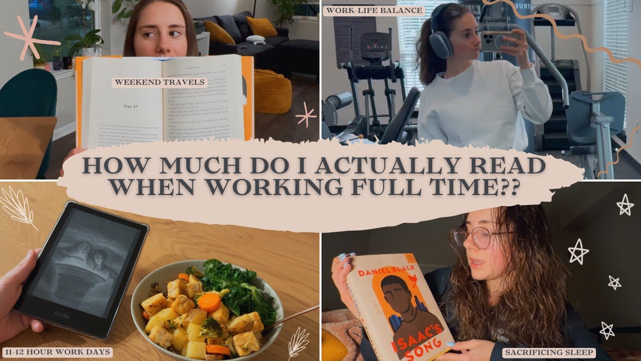 How Much I Read with a 60-Hour Work Week 🤔 📚 | Realistic Reading Vlog ...